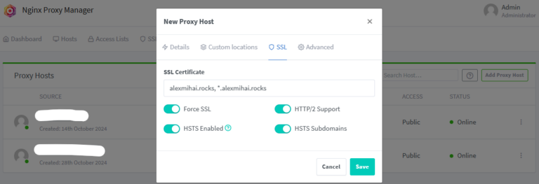 Self host using Nginx Proxy Manager, Let’s Encrypt and Cloudflare – Alex Mihai